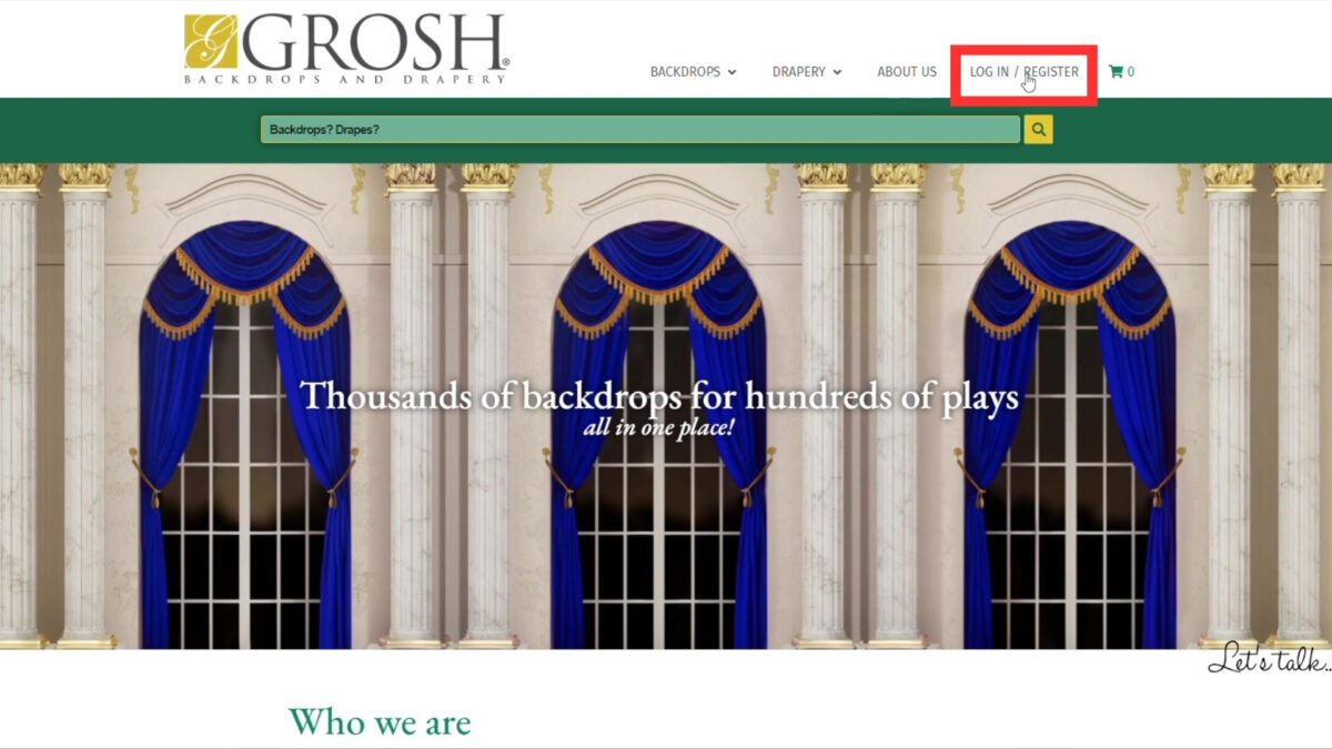 How to Place an Order on Grosh’s Website – Grosh Backdrops